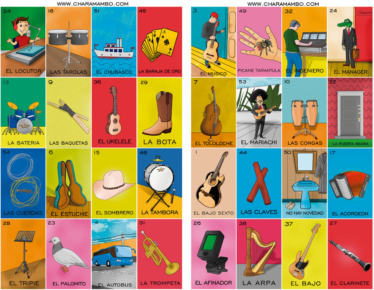 LOTERIA MUSICAL by Charamambo Strings – CHARAMAMBO LLC